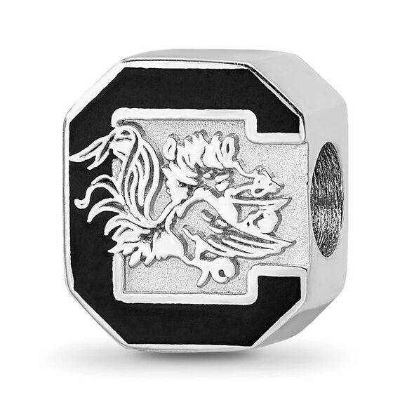 Kazi Luxury | Jewelry | Ss Rhodium Logoart Usc Enameled Logo Bead ...